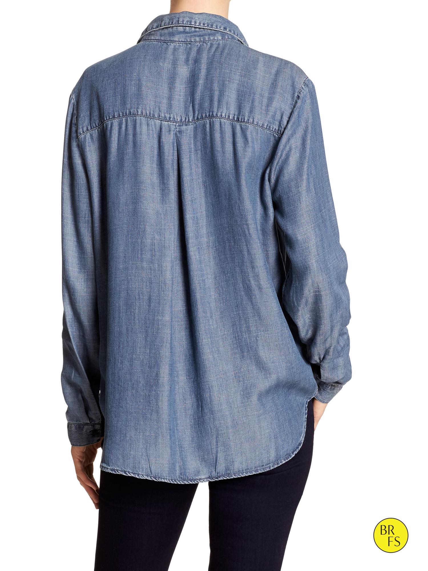 Factory Drapey Denim Shirt | Banana Republic Factory