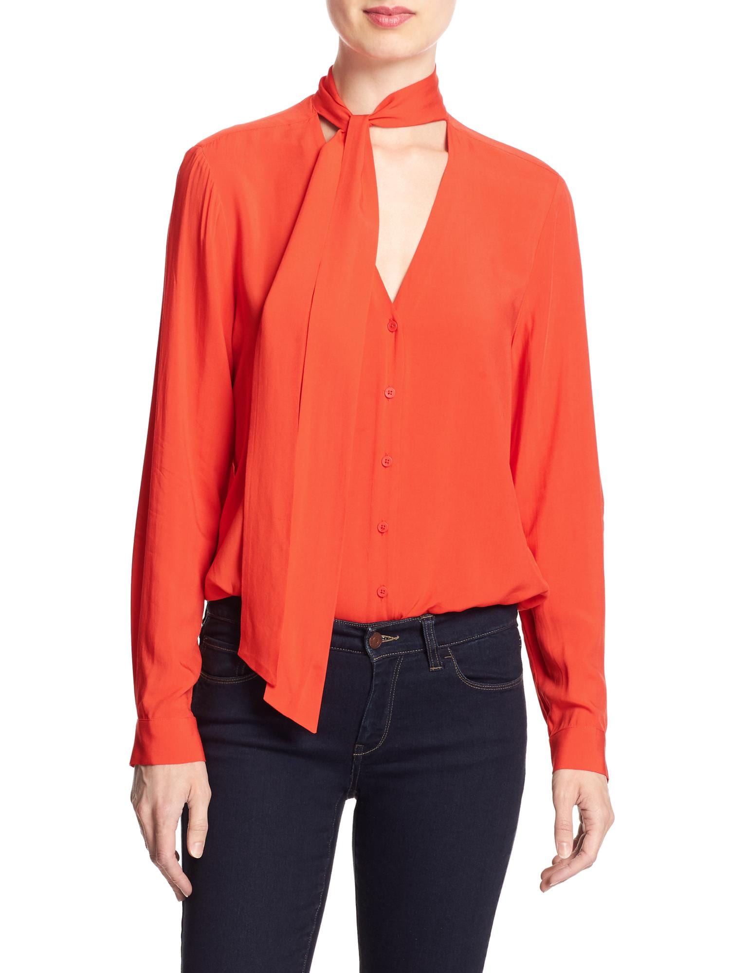 Factory Drapey Bow Blouse | Banana Republic Factory