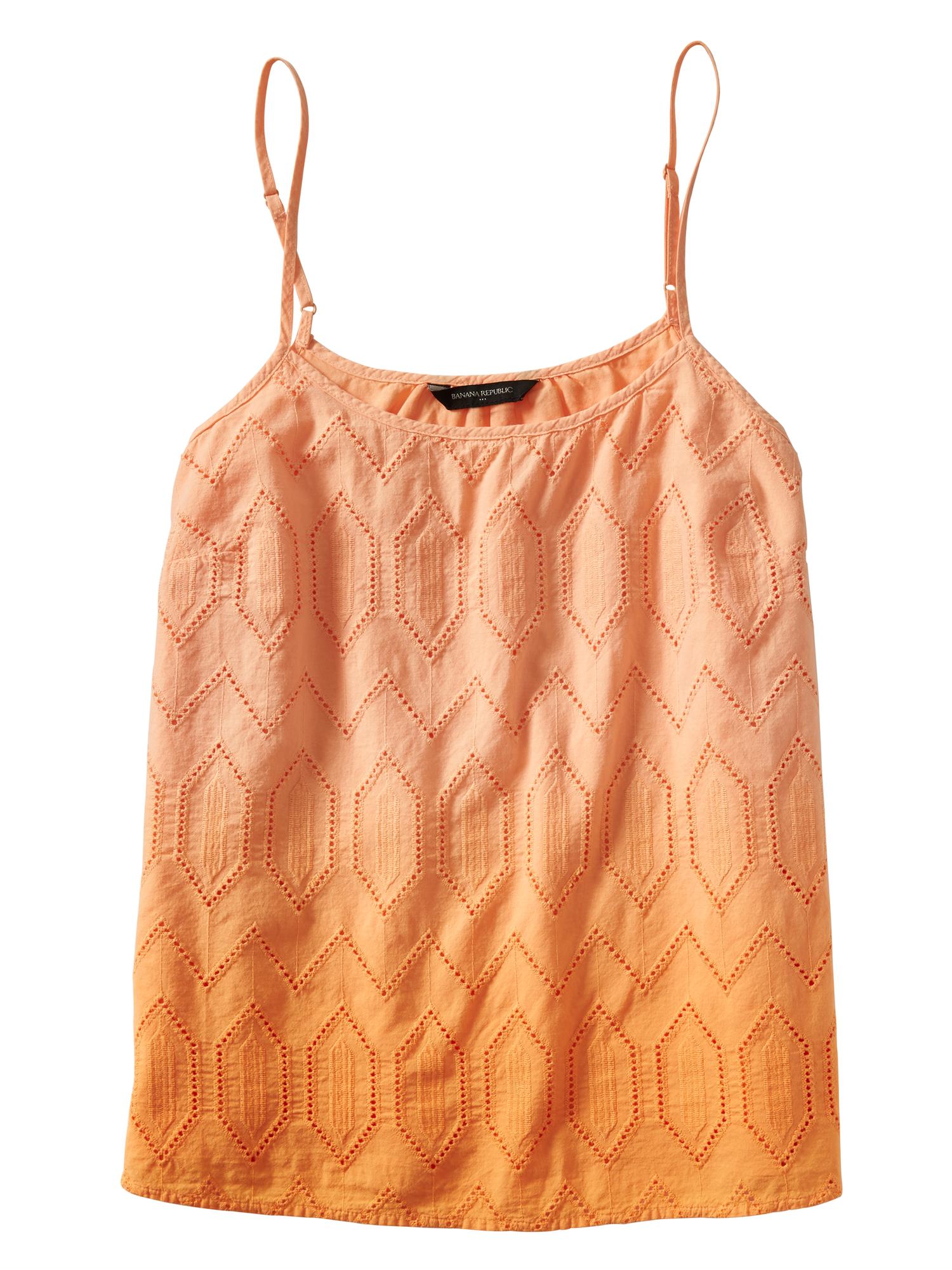 Embroidered Eyelet Cami | Banana Republic Factory