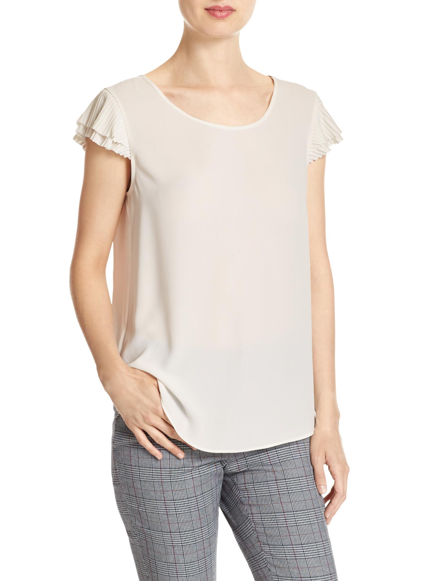 Pleated Ruffle Sleeve Top | Banana Republic Factory