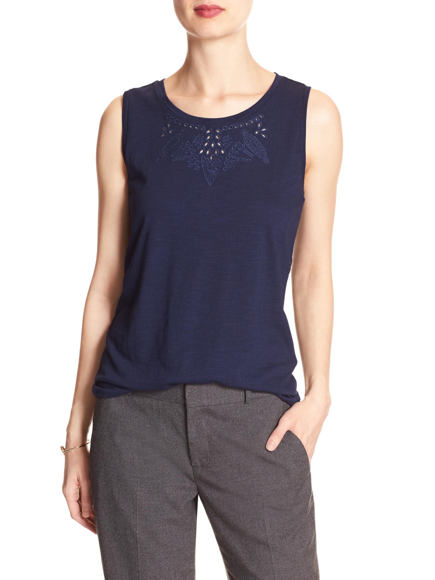Embroidered Tank | Banana Republic Factory