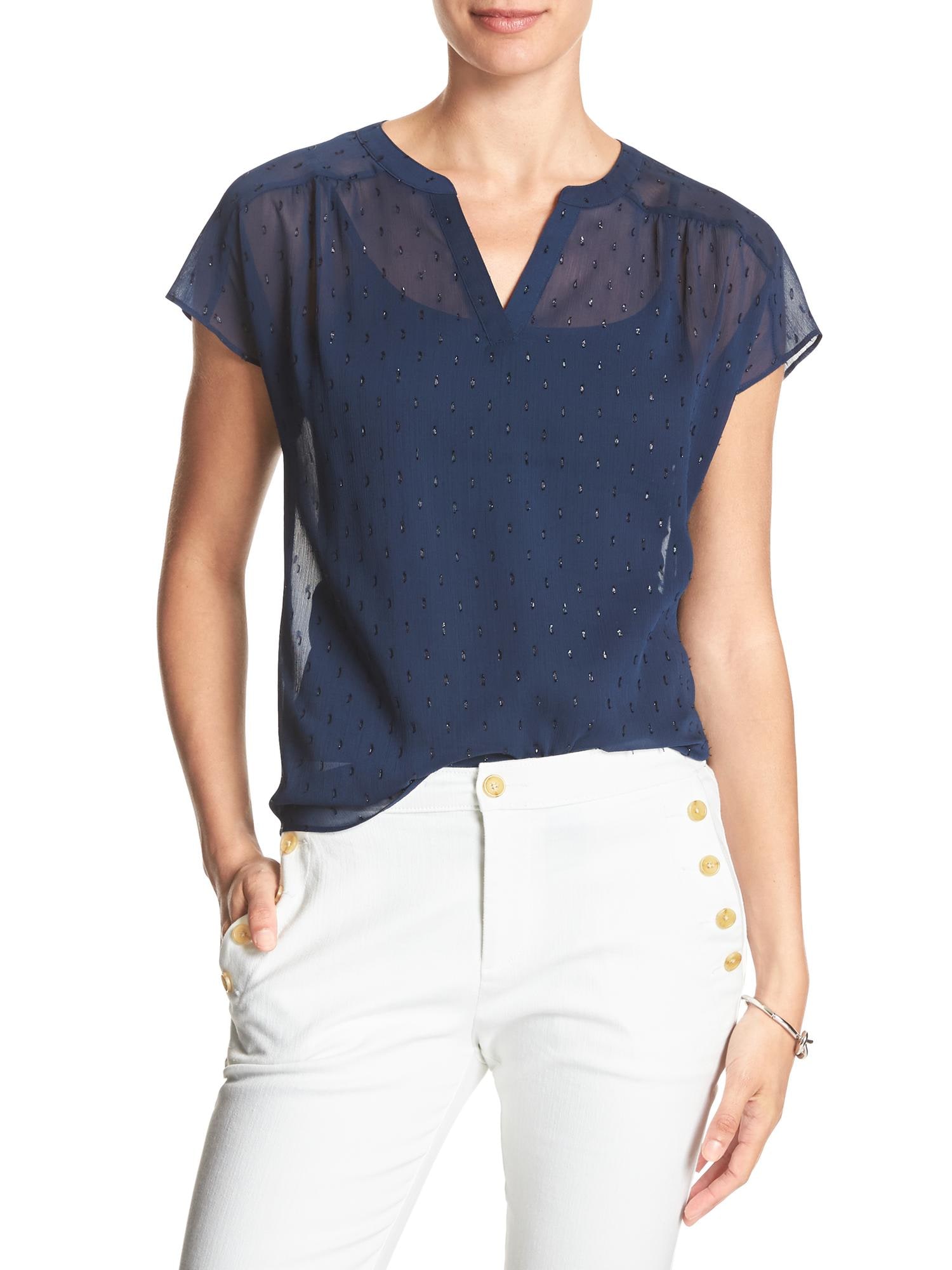 Sparkle Dot Dolman Top | Banana Republic Factory
