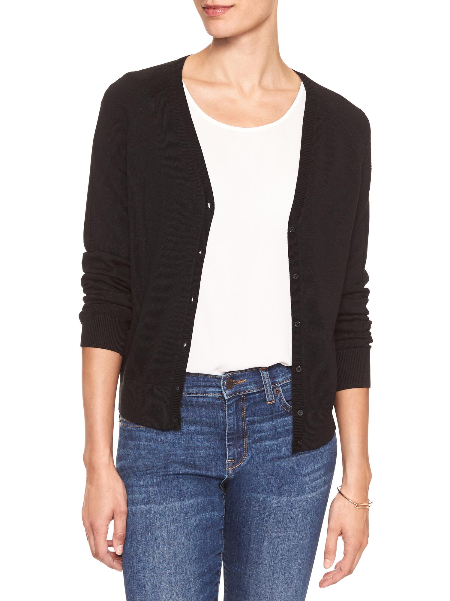 Machine Washable V-Neck Forever Cardigan | Banana Republic Factory