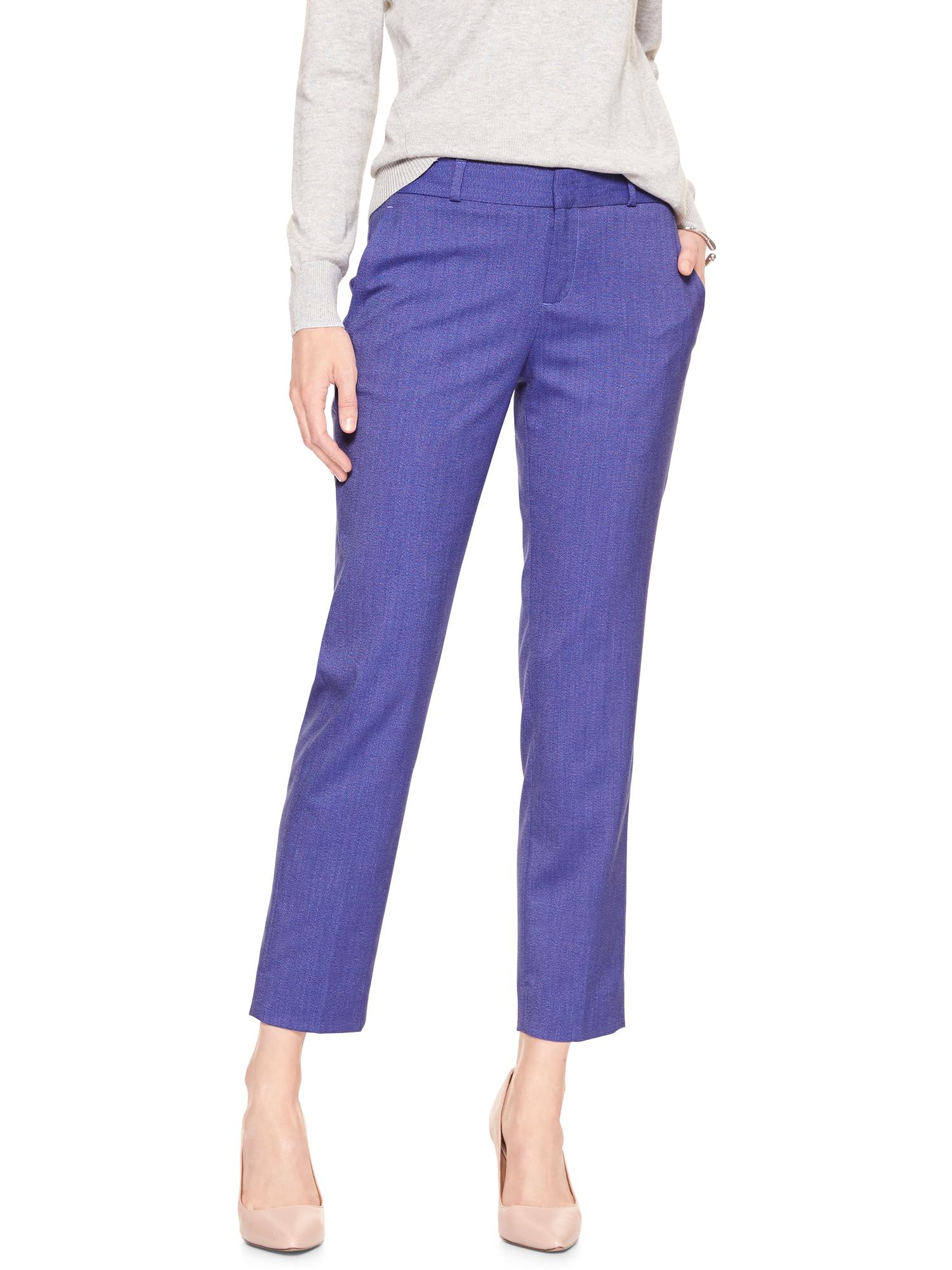 Avery Cross-Dye Tailored Crop | Banana Republic Factory