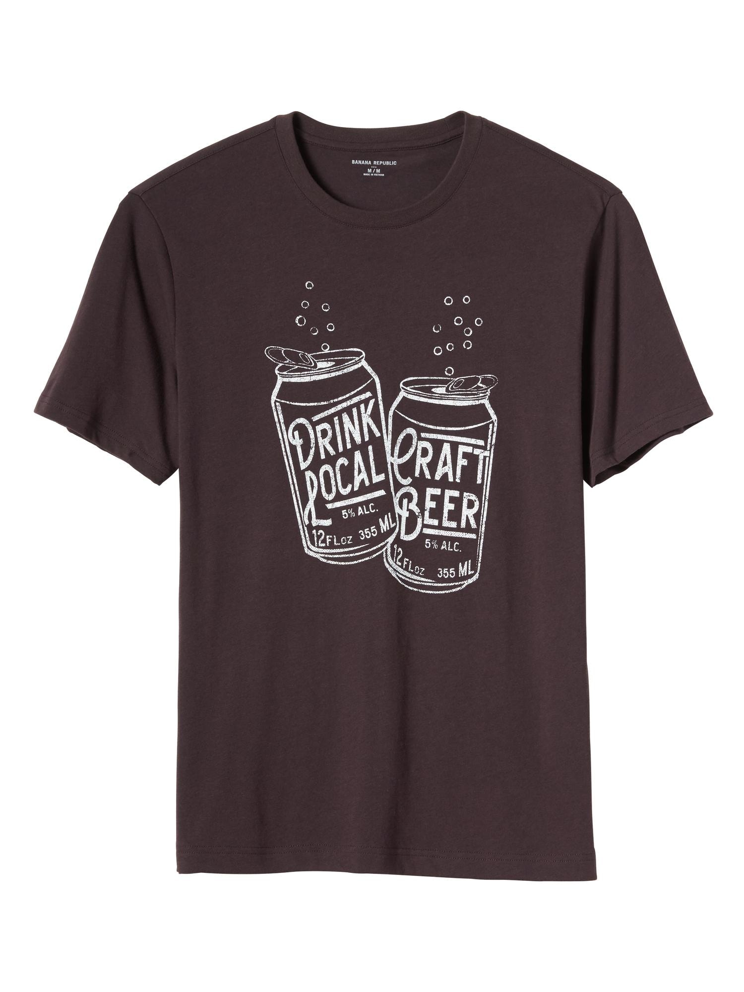 Drink Local Craft Beer Graphic Tee | Banana Republic Factory
