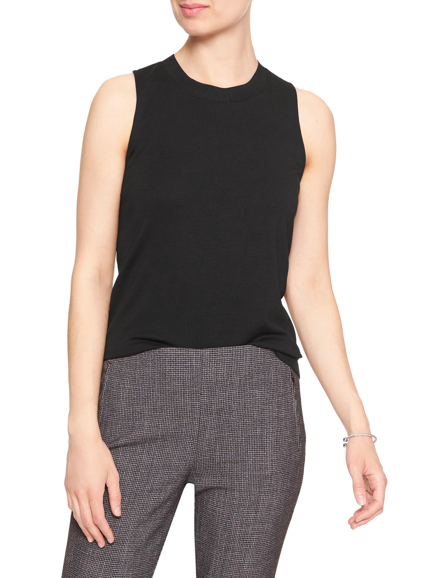 Rib-Trim Tank | Banana Republic Factory