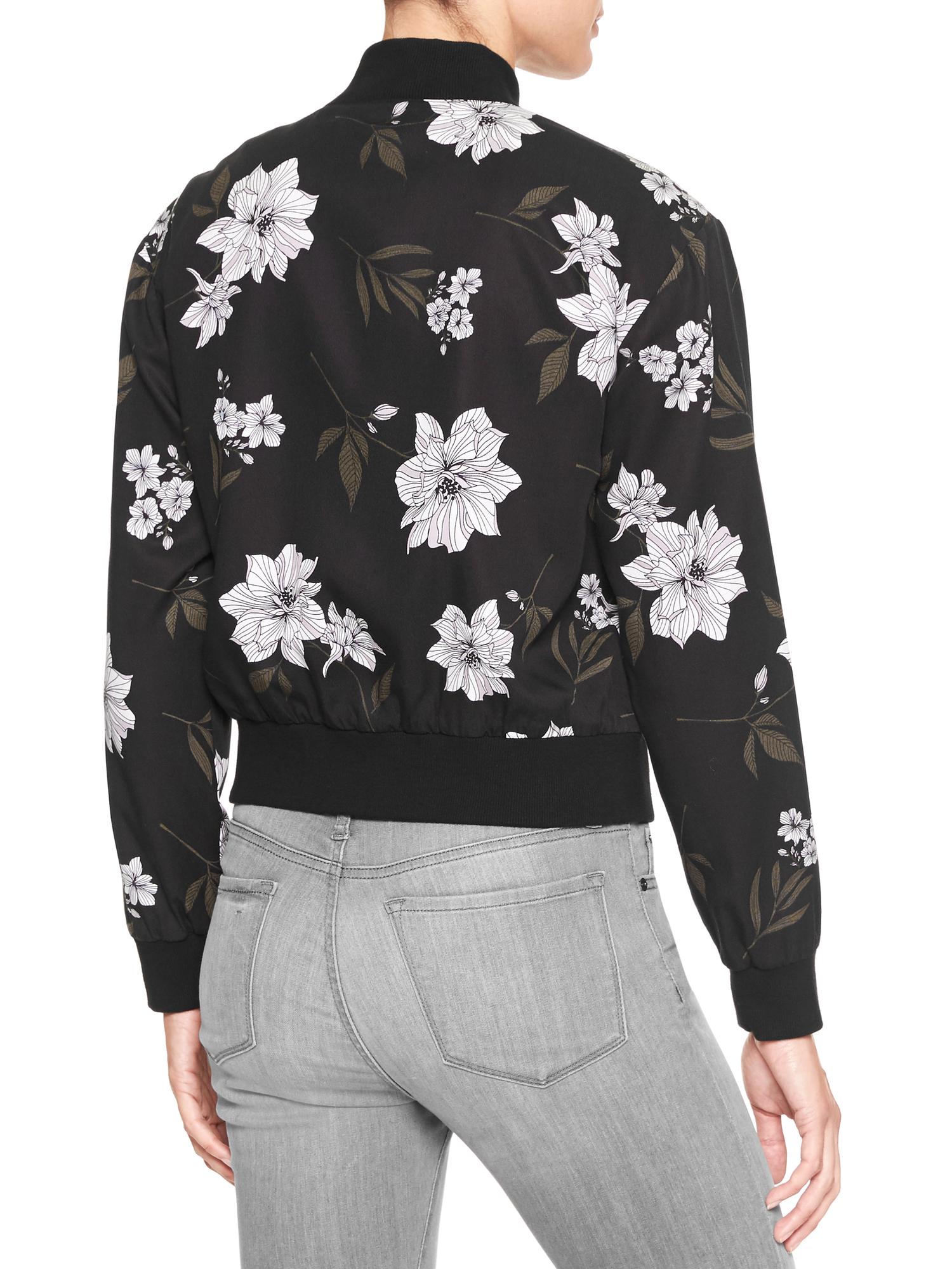 Printed Bomber Jacket | Banana Republic Factory