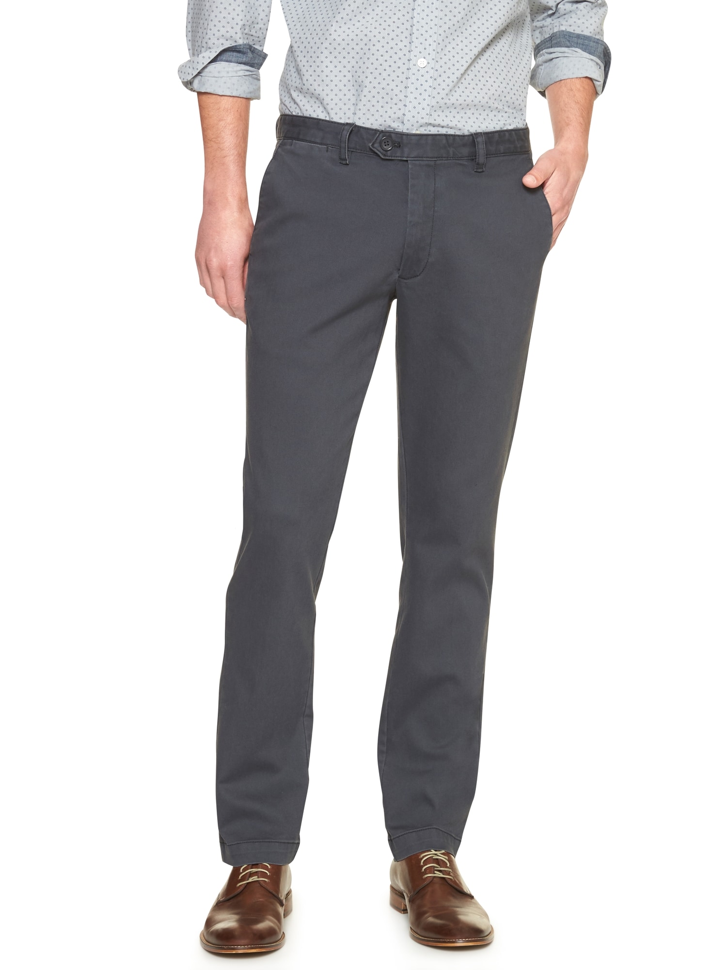 Aiden-Fit Stretch Textured Trouser | Banana Republic Factory