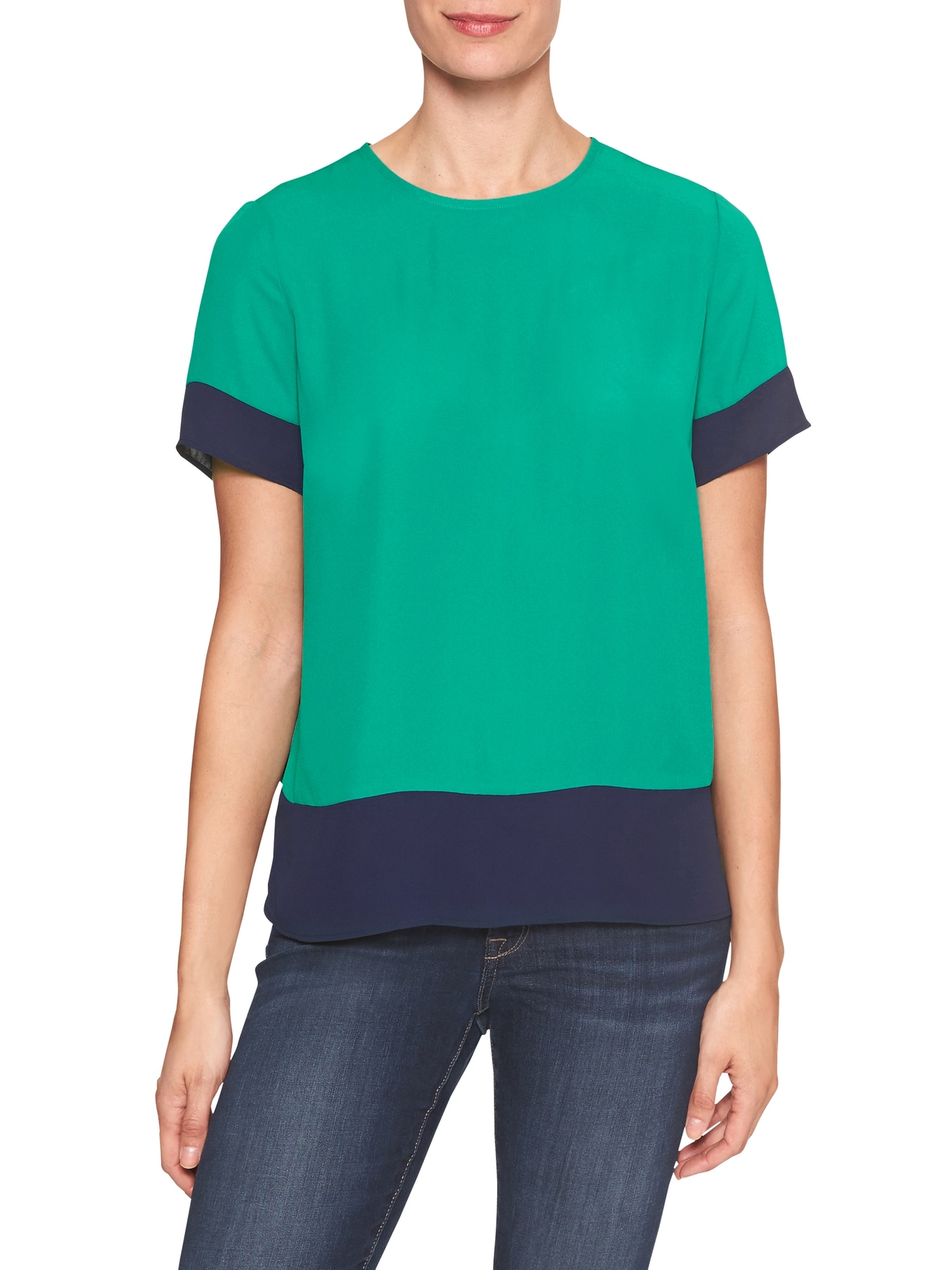 Color Block Tee | Banana Republic Factory