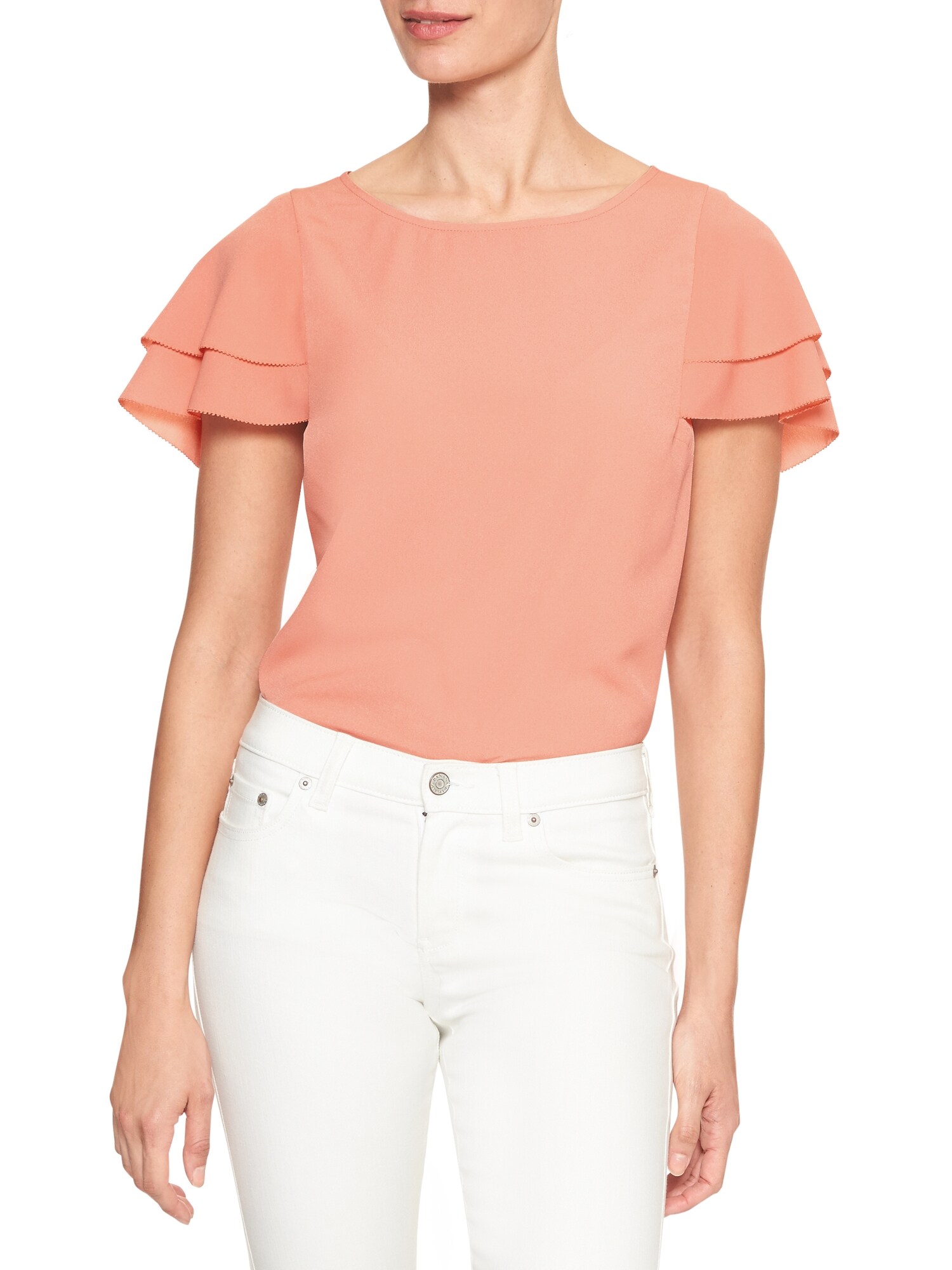 Flutter Sleeve Blouse | Banana Republic Factory