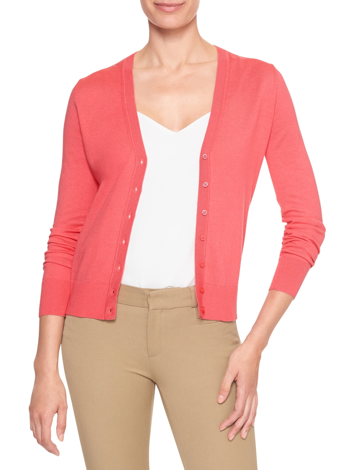 Machine Washable V-Neck Forever Cardigan | Banana Republic Factory