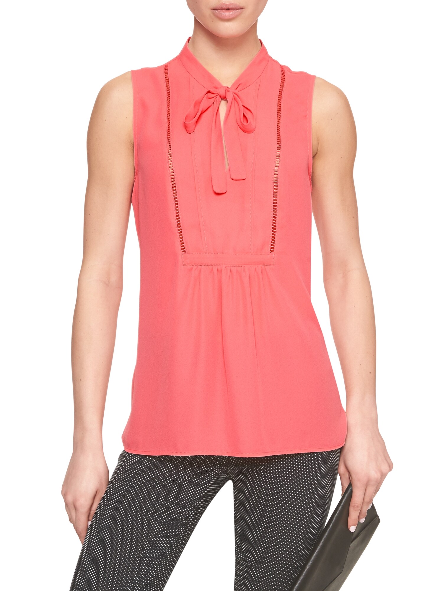 Tie-Neck Bib Top | Banana Republic Factory