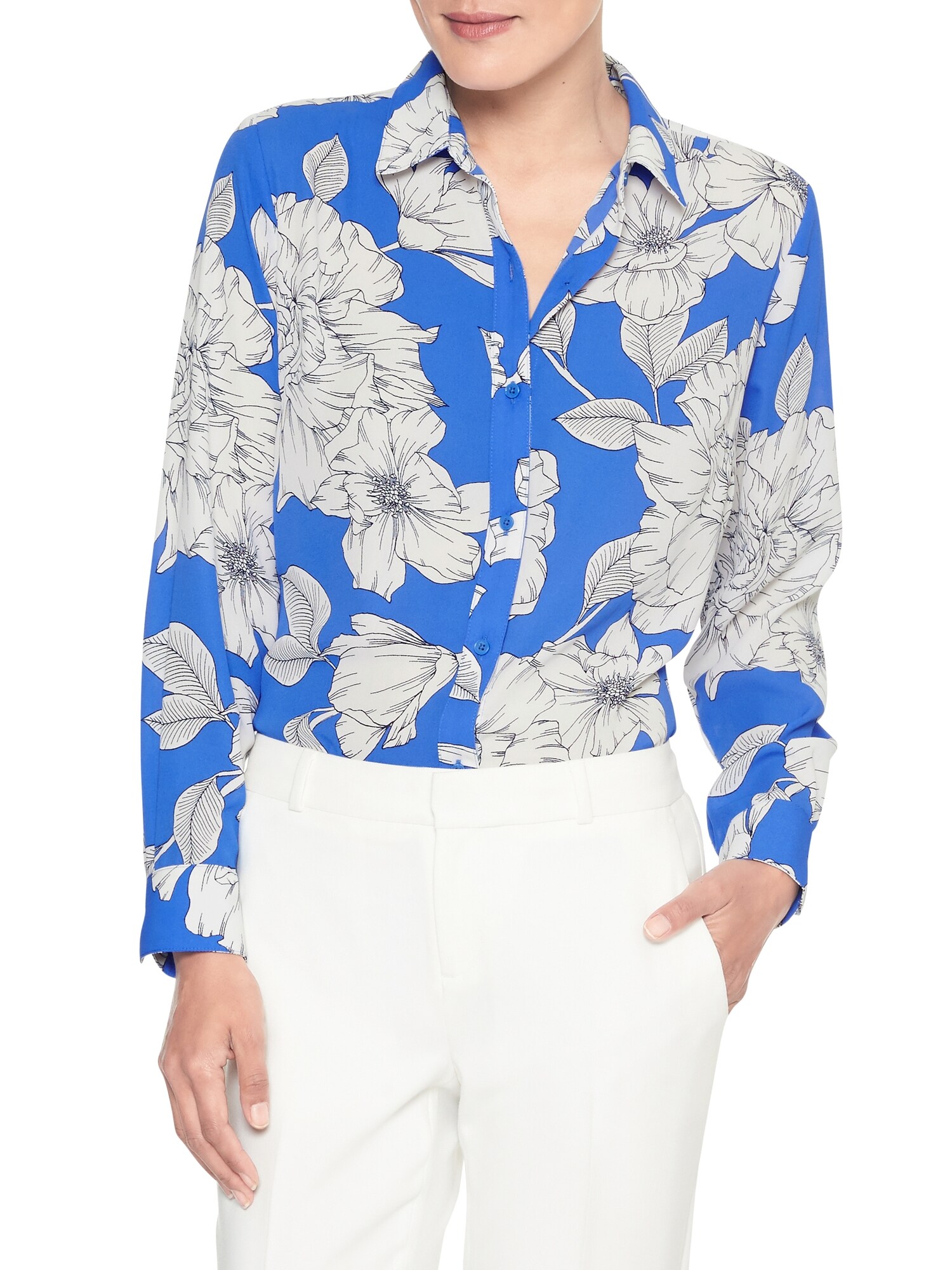 Classic Drapey Blouse | Banana Republic Factory