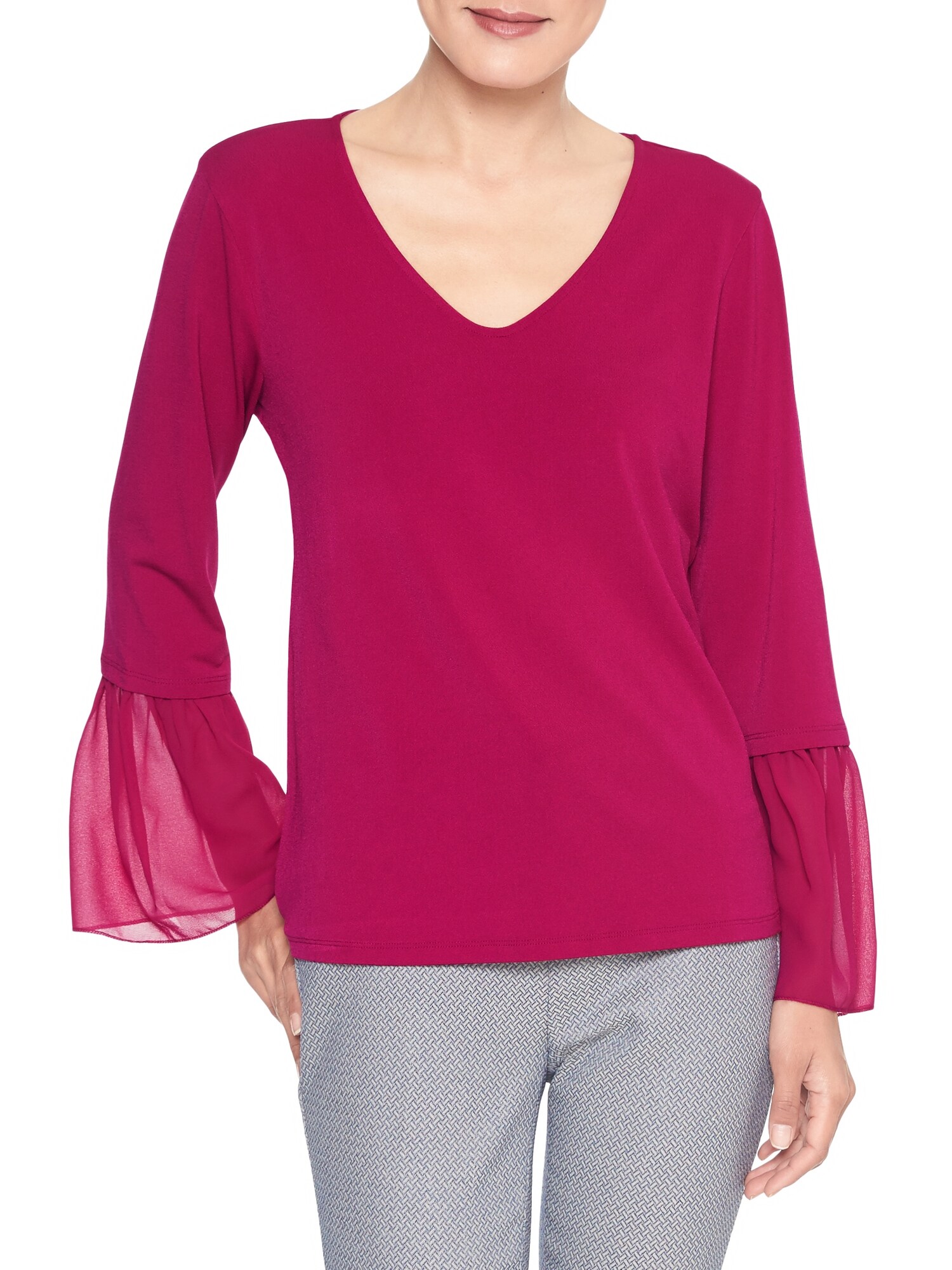 Crepe Bell Sleeve Top | Banana Republic Factory