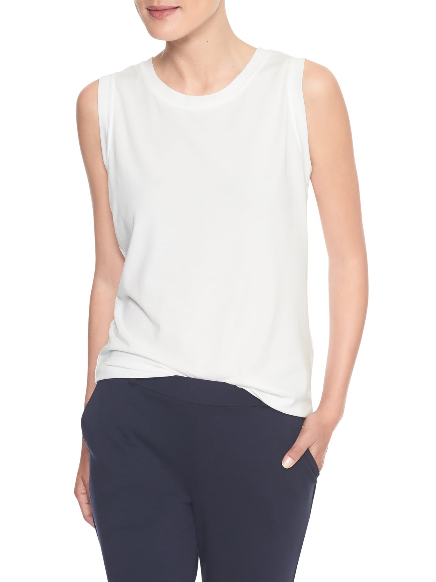 Timeless Crew Neck Tank | Banana Republic Factory