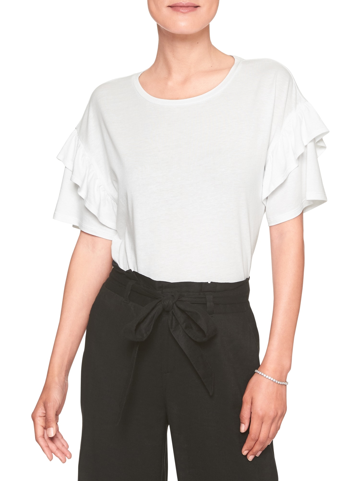 Layered Ruffle Top | Banana Republic Factory