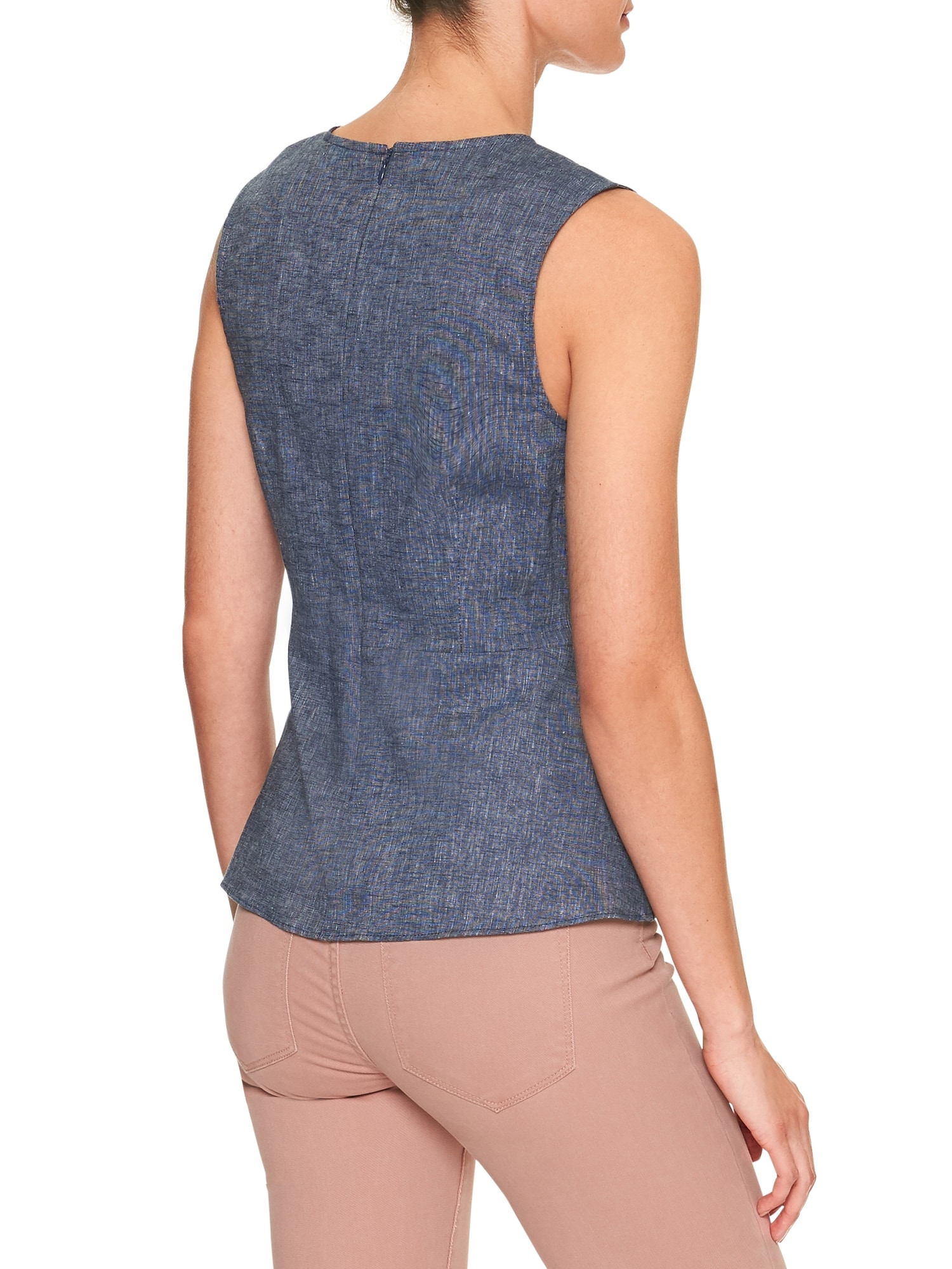 Peplum Overlap Tank | Banana Republic Factory