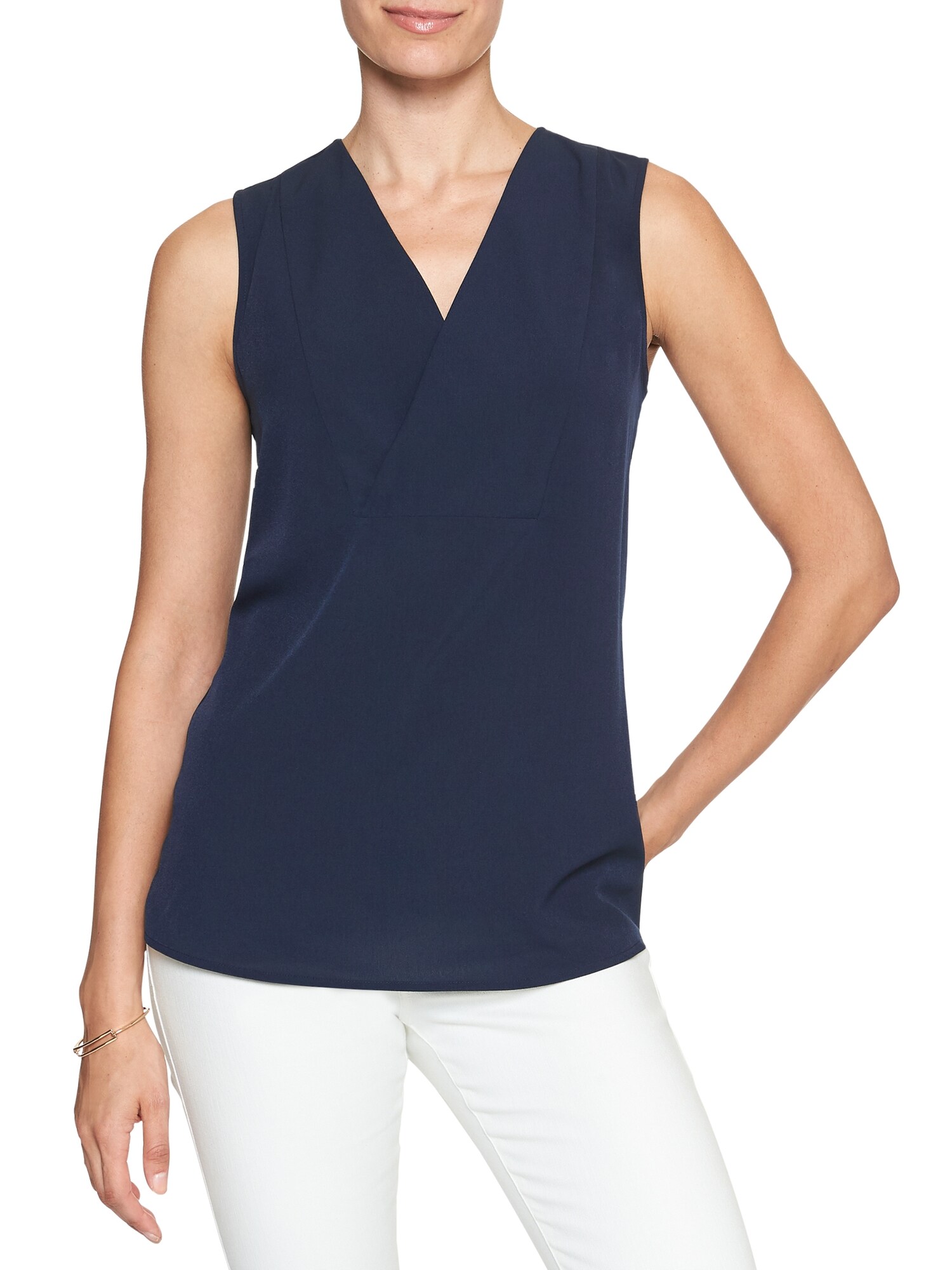 Petite Cross Front Tunic | Banana Republic Factory