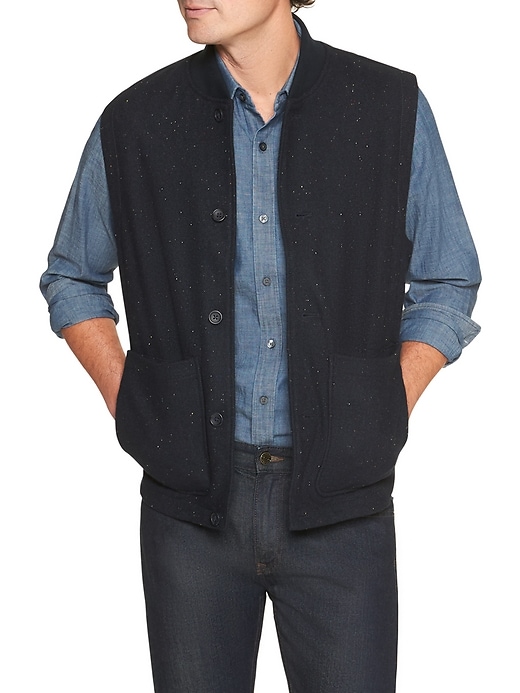 Wool Blend Barn Vest | Banana Republic Factory