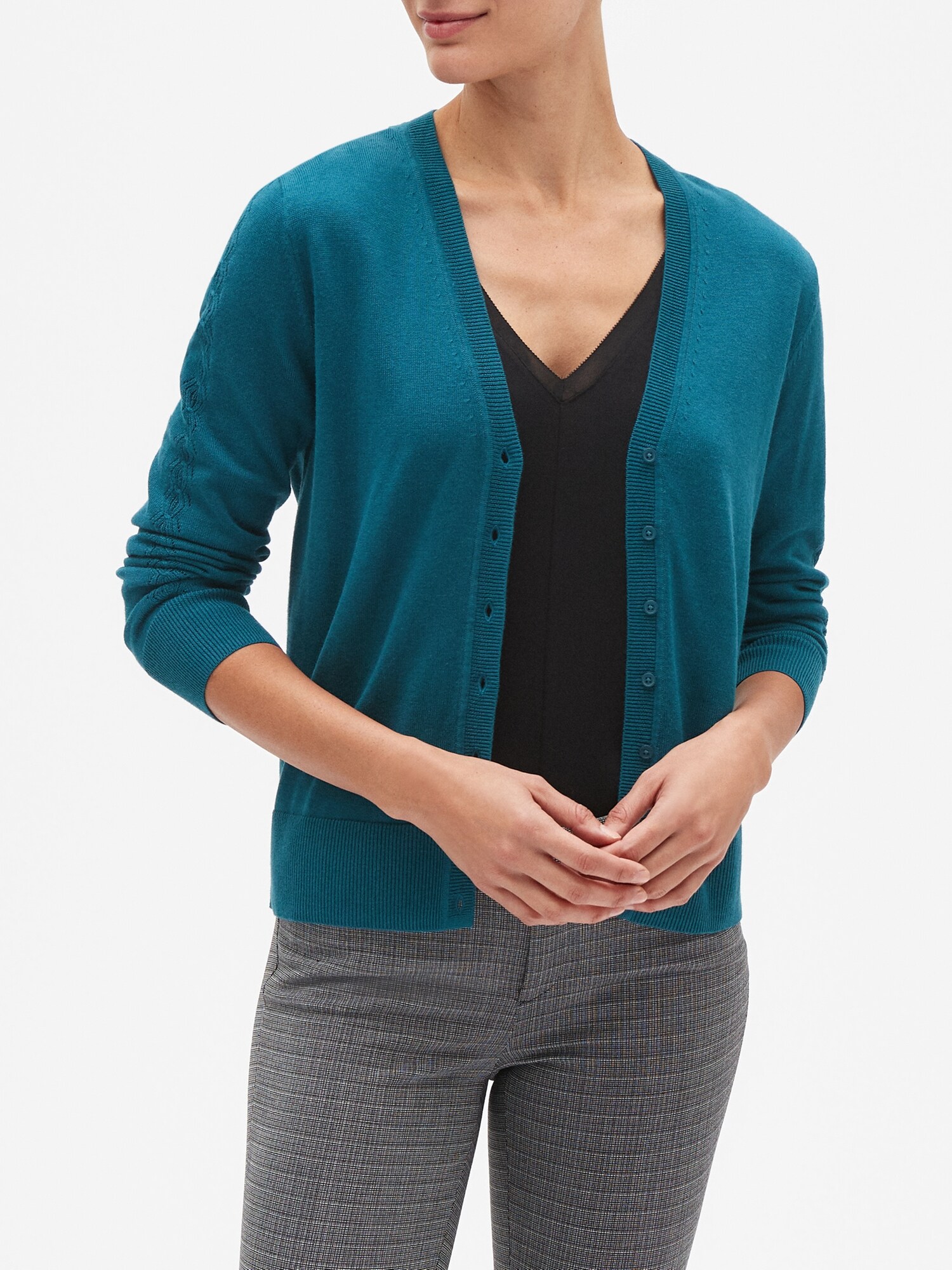 Machine Washable Forever V-Neck Cardigan | Banana Republic Factory