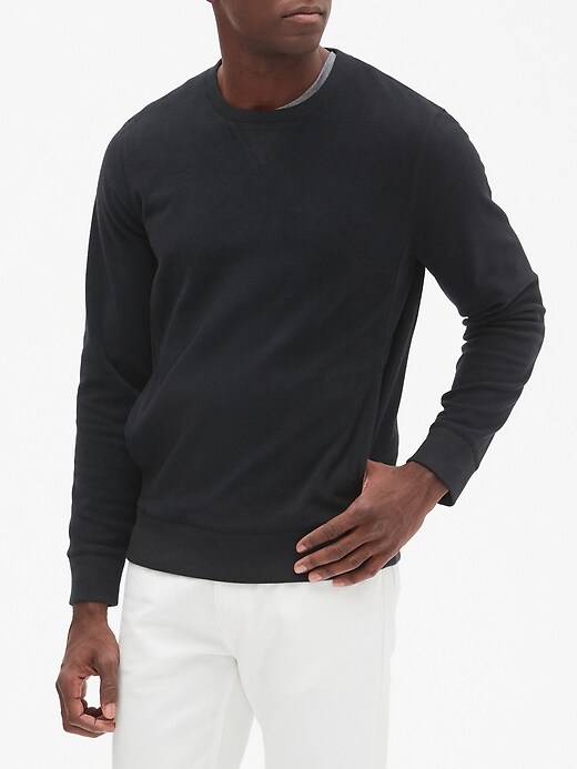 UltraWarm Crew Neck Microfleece Sweatshirt | Banana Republic Factory