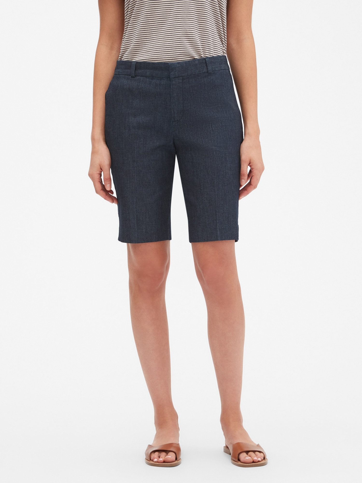 Tailored Chambray Bermuda Shorts - 10 inch inseam | Banana Republic Factory