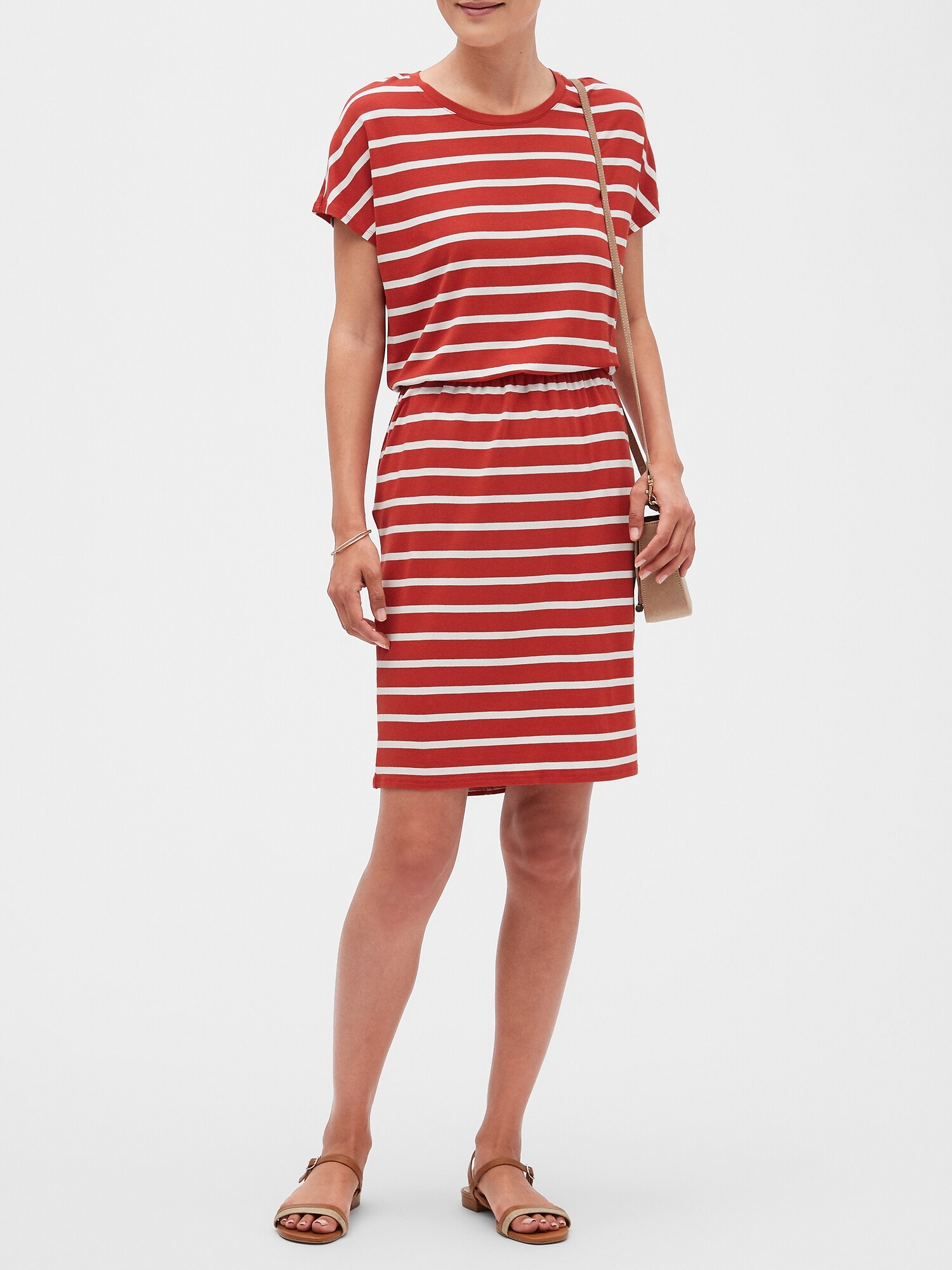 Stripe T-Shirt Shift Dress | Banana Republic Factory
