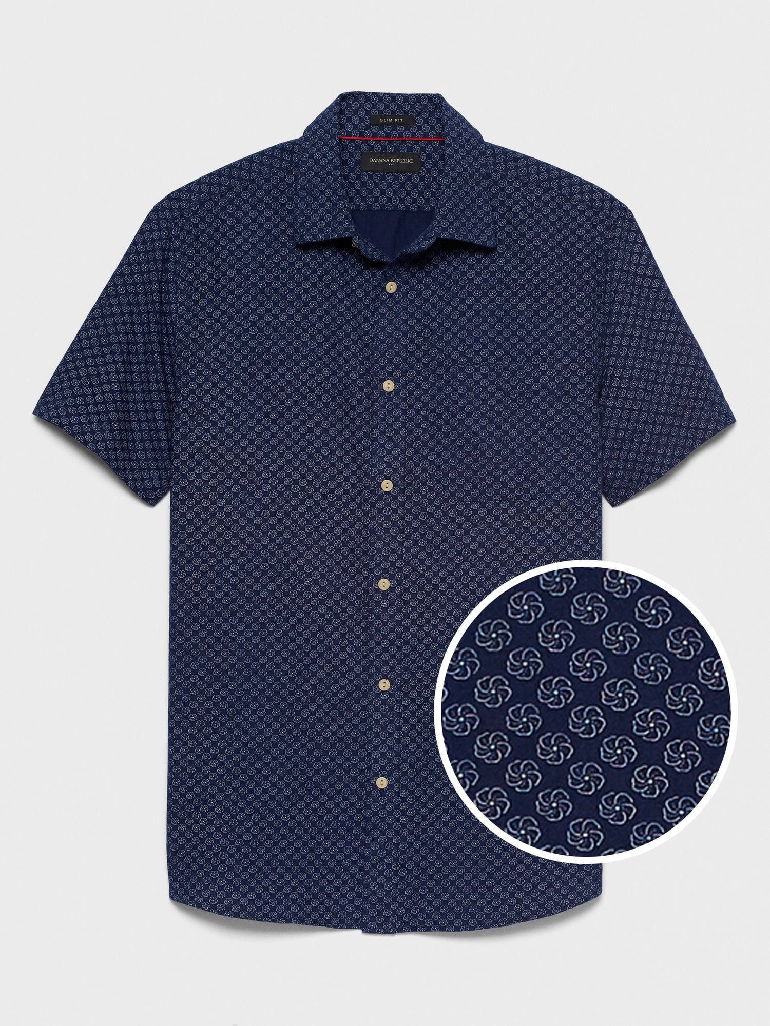 Slim-Fit Indigo Shirt | Banana Republic Factory