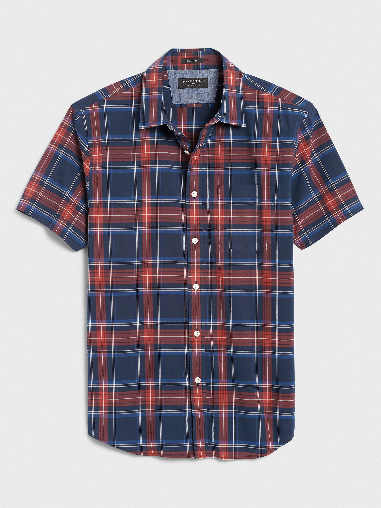 Print Slim-Fit Soft Wash Shirt | Banana Republic Factory