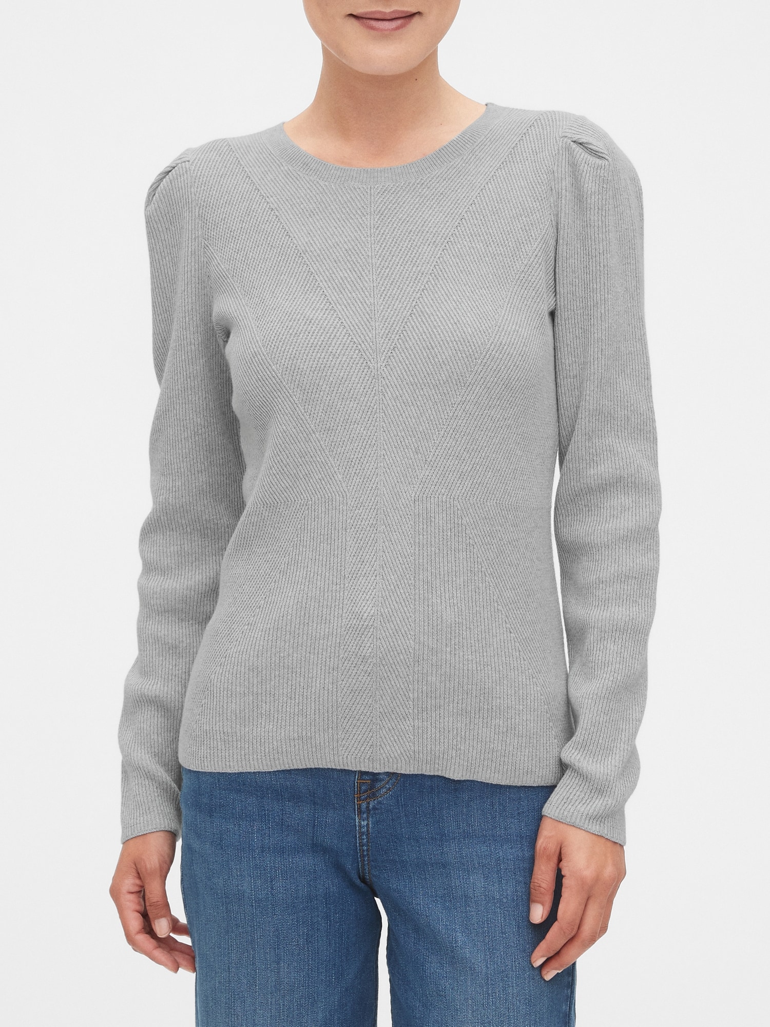 Petite Washable Forever Peplum Sweater | Banana Republic Factory