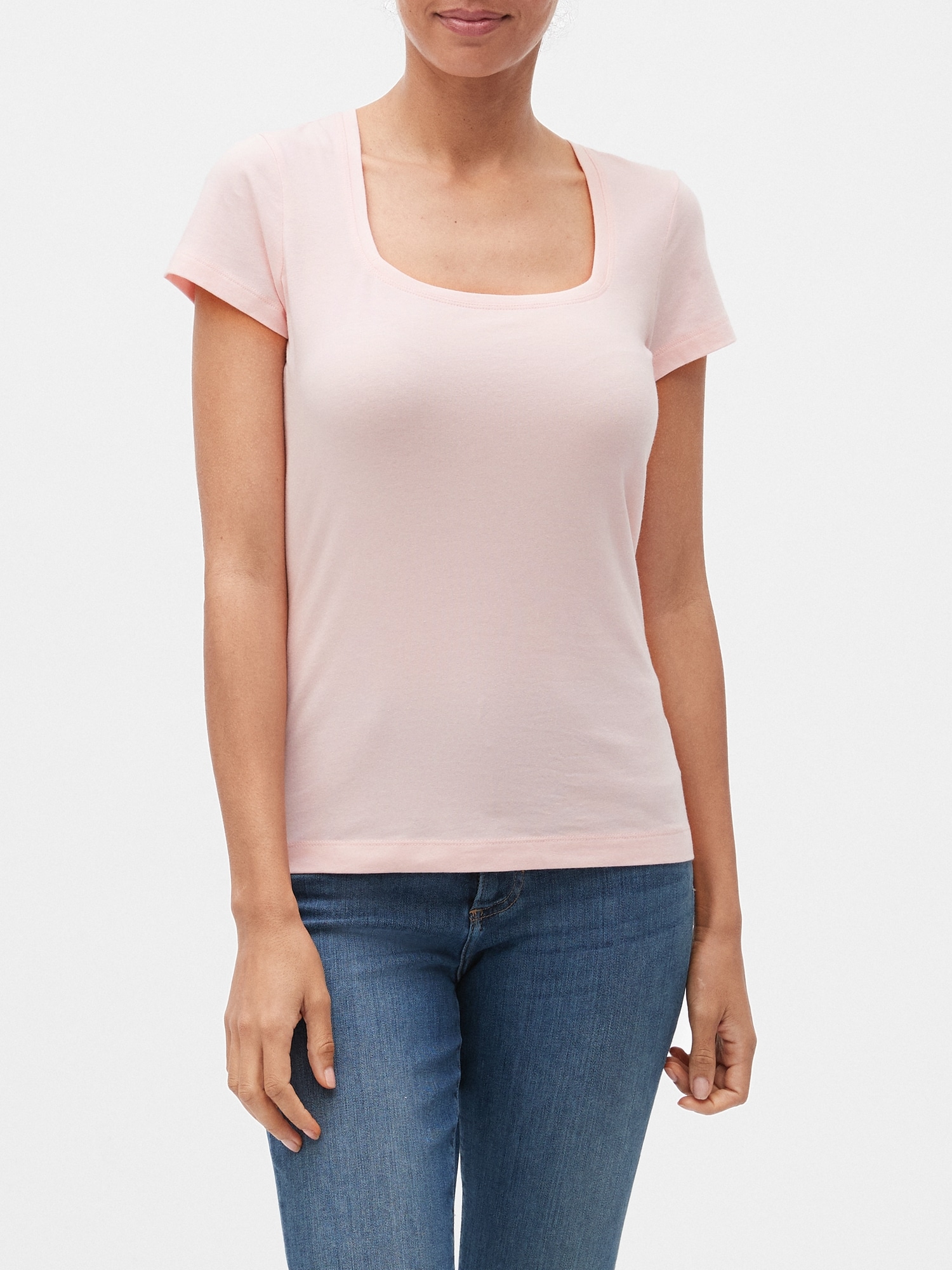 Timeless Square-Neck T-Shirt | Banana Republic Factory