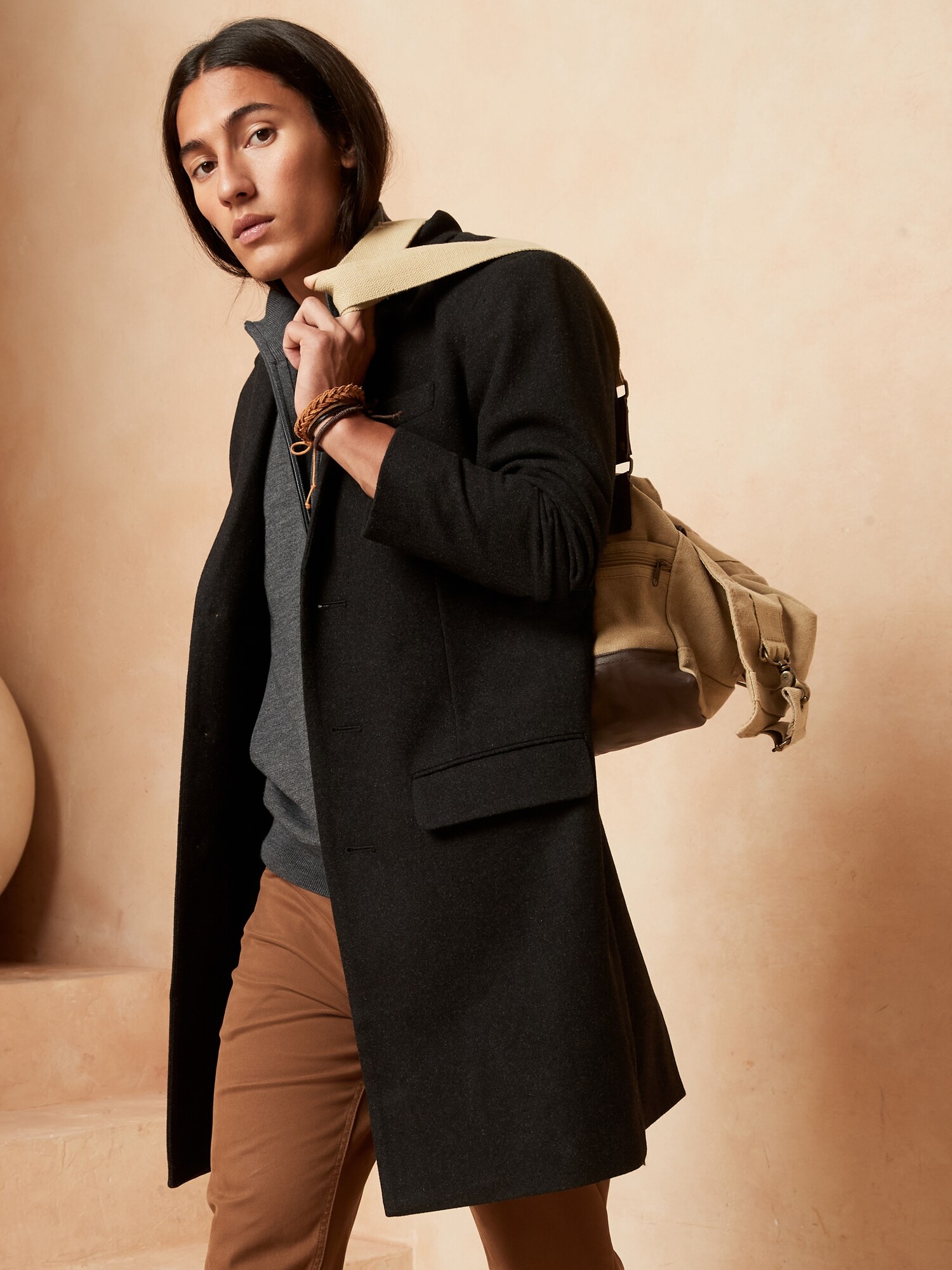 Merino Wool Blend Sweater Jacket | Banana Republic Factory