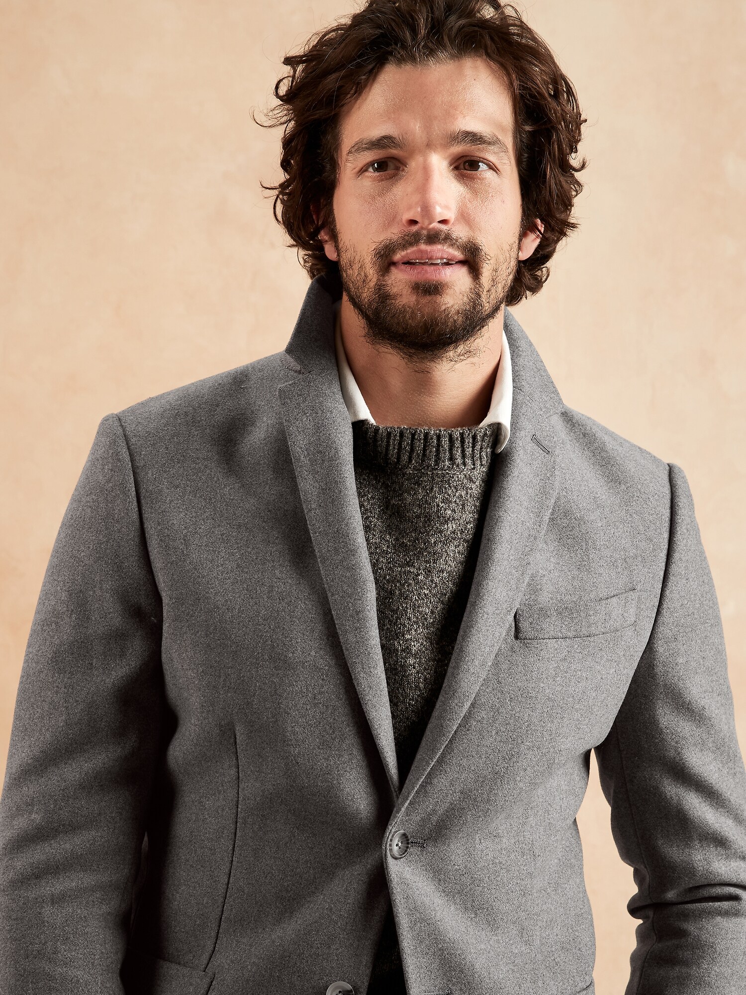 Tailored Fit Melton Blazer Banana Republic Factory Tailored Fit Melton Blazer Banana Republic Factory