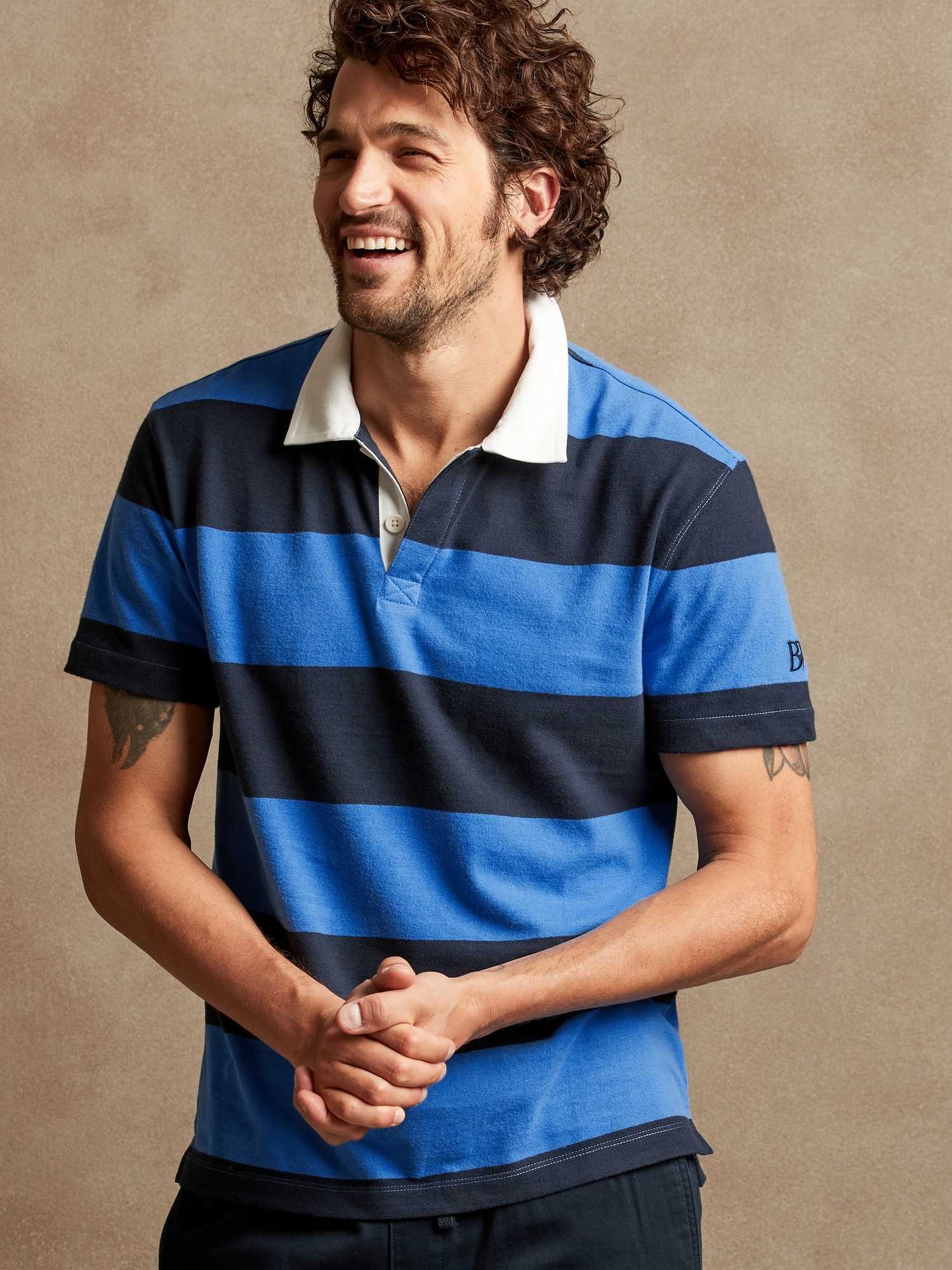Striped Rugby Polo | Banana Republic Factory