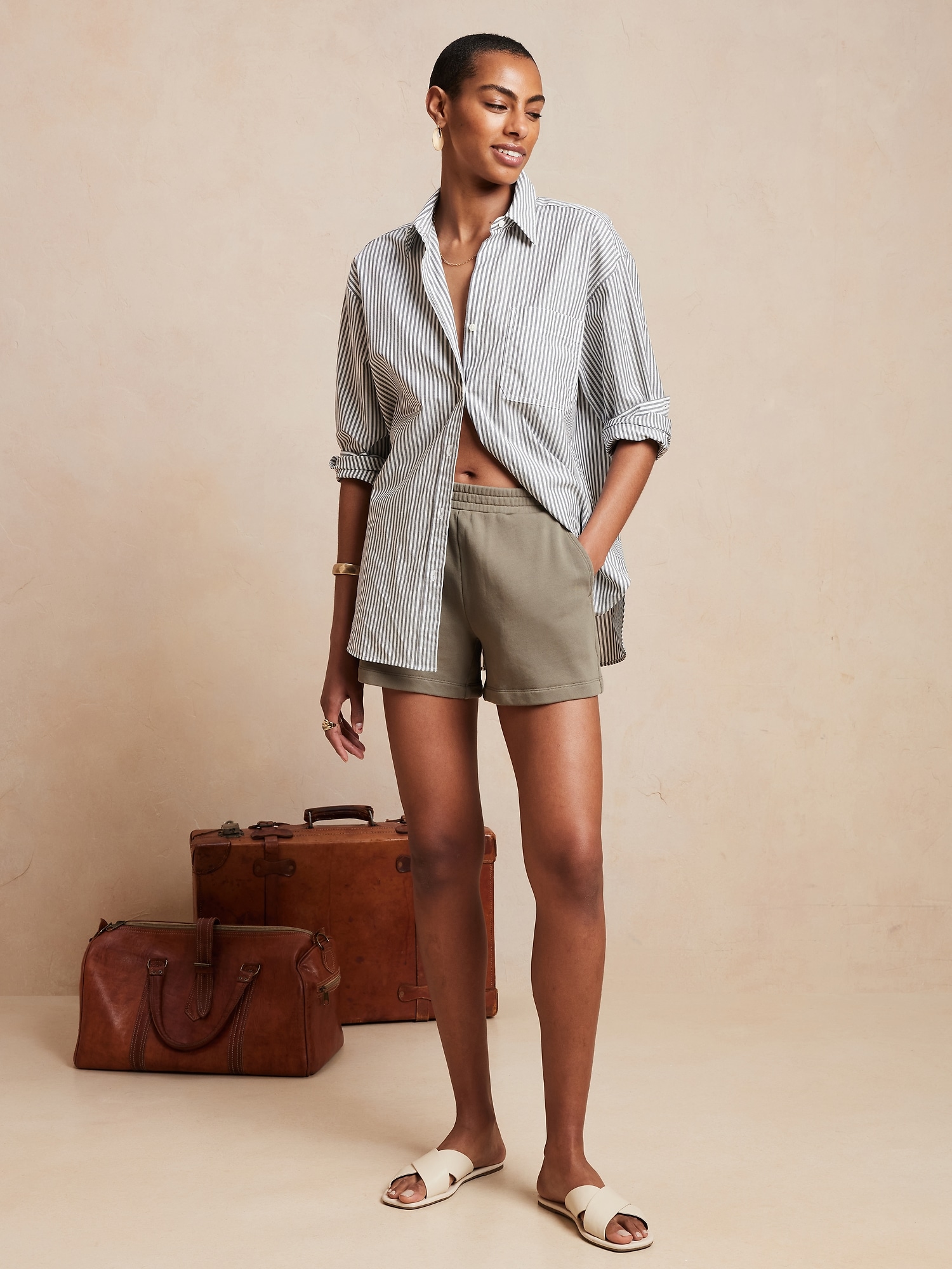 Garment-Dyed Terry Short | Banana Republic Factory