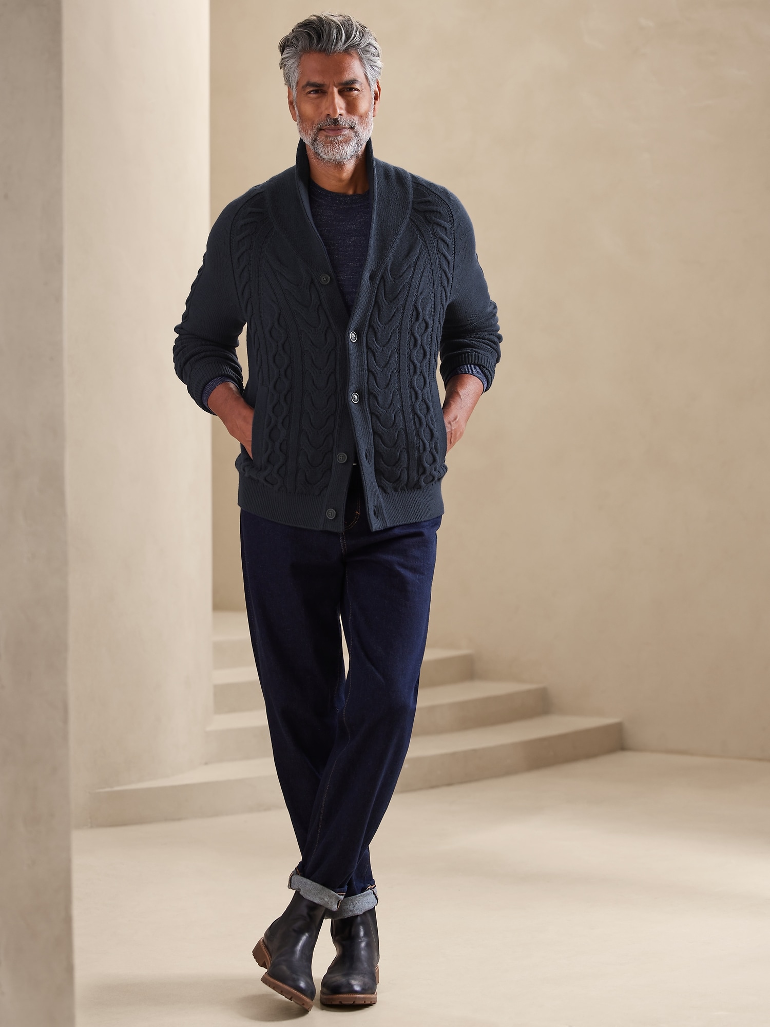 Cable Cardigan | Banana Republic Factory