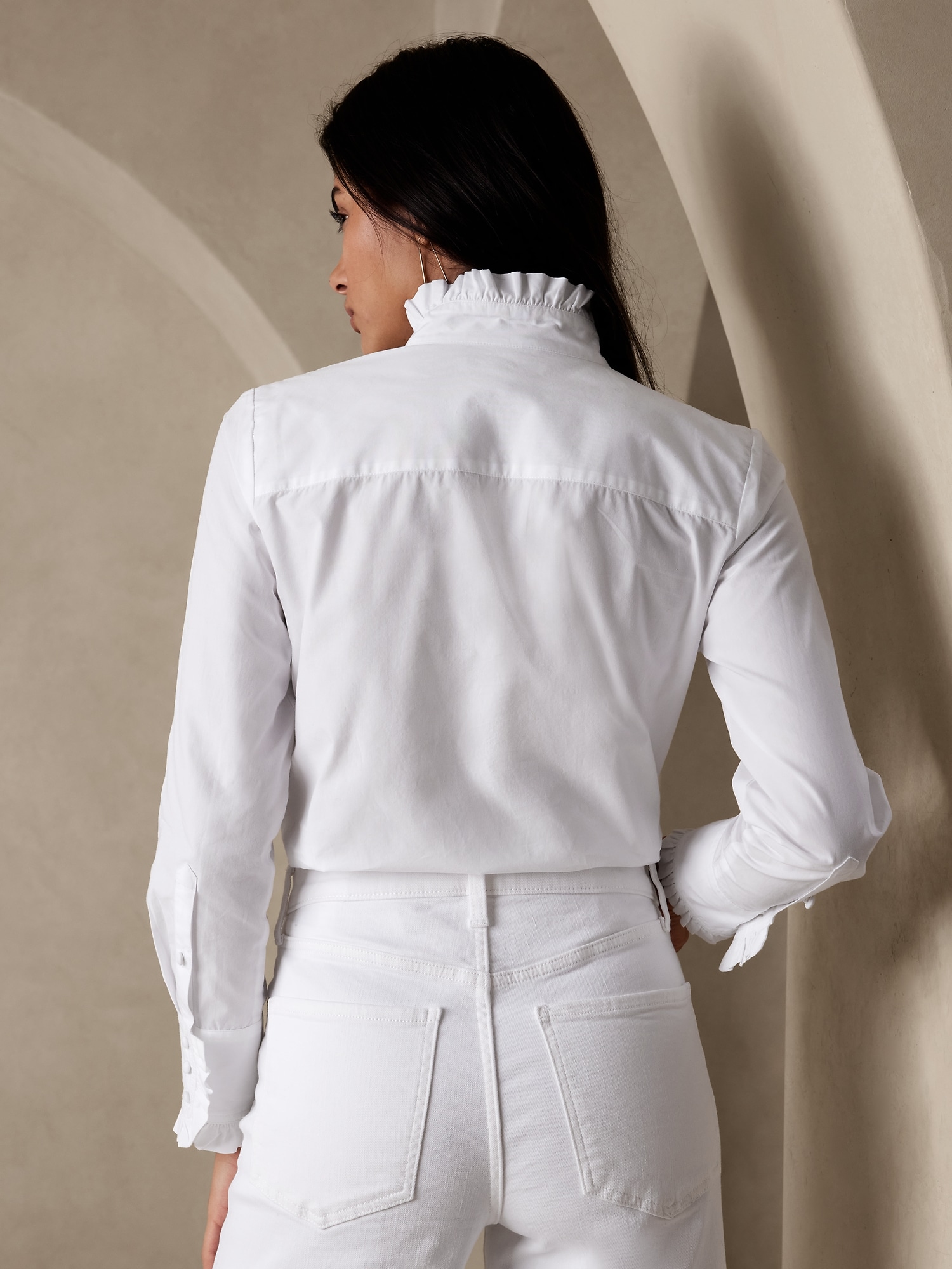 Ruffle Pintuck Shirt | Banana Republic Factory Ruffle Pintuck Shirt | Banana Republic Factory