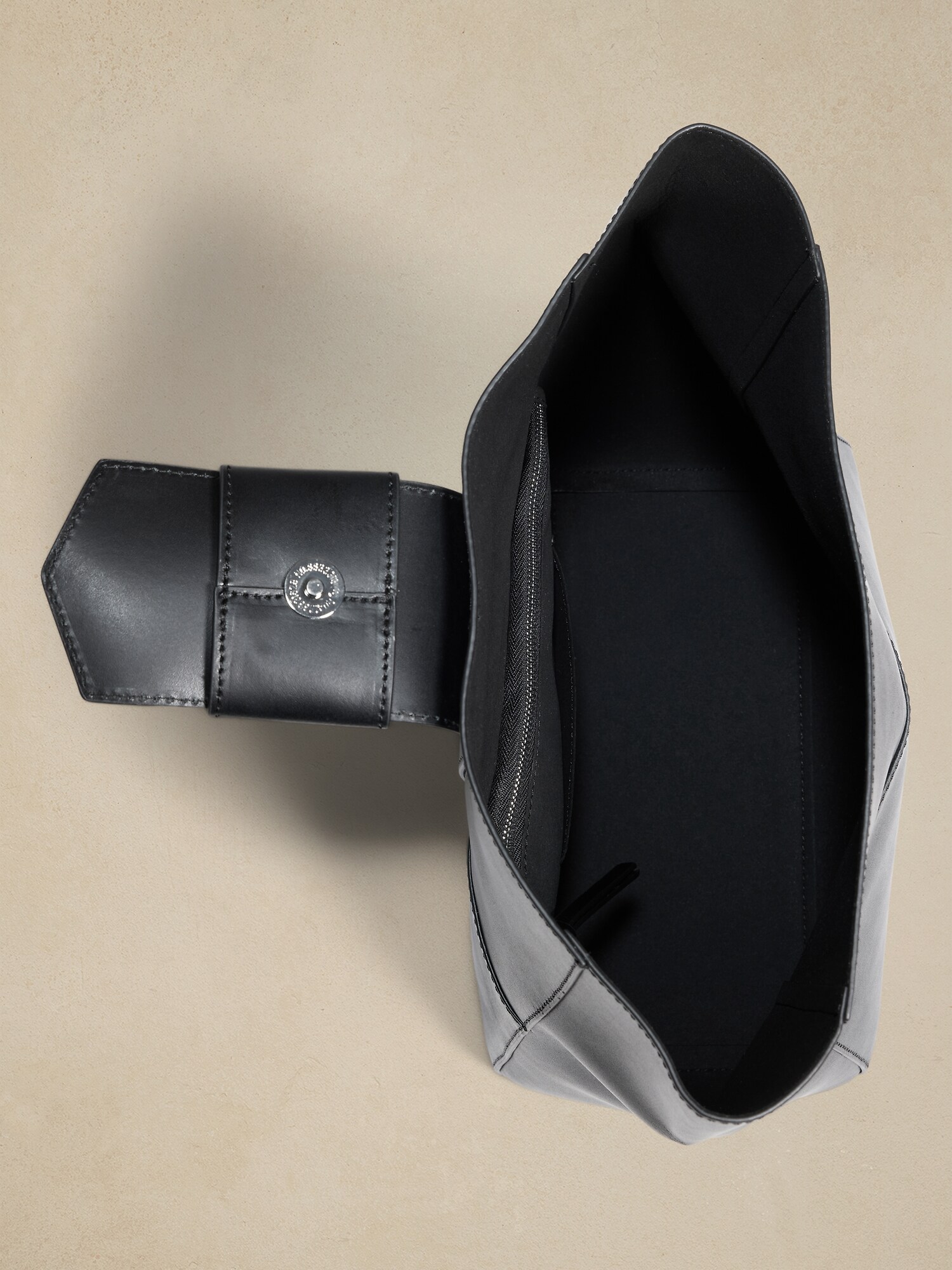 Leather Tab Oversized Clutch | Banana Republic Factory