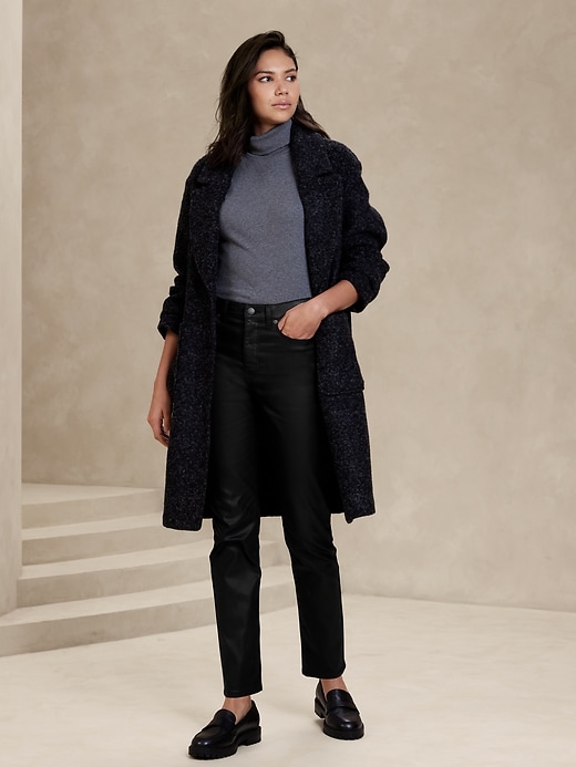 High-Rise Slim Coated Jean | Banana Republic Factory