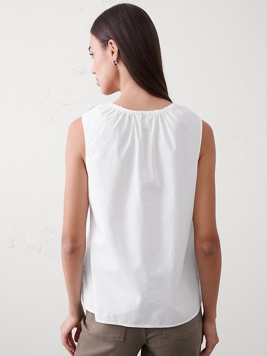 Gathered-Neck Top | Banana Republic Factory