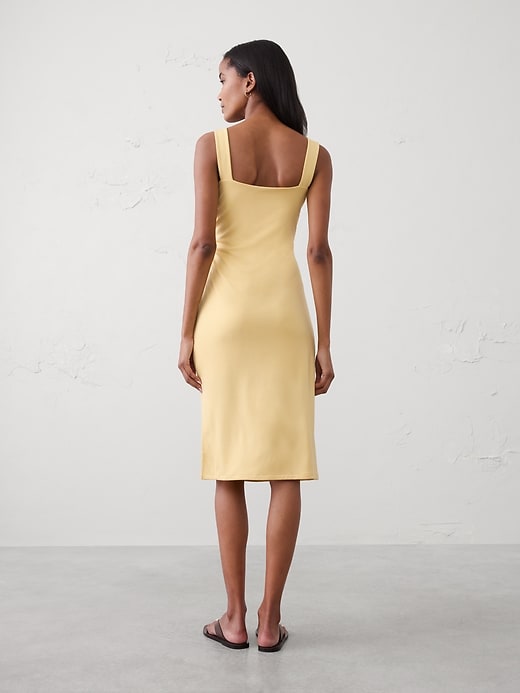 Side-Shirred Tank Midi Dress | Banana Republic Factory