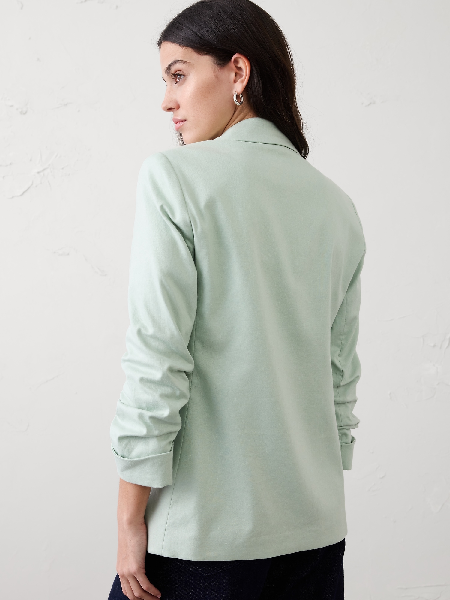 Linen-Blend Hayden Blazer | Banana Republic Factory