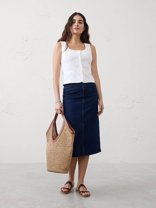 Scoop-Neck Vest | Banana Republic Factory