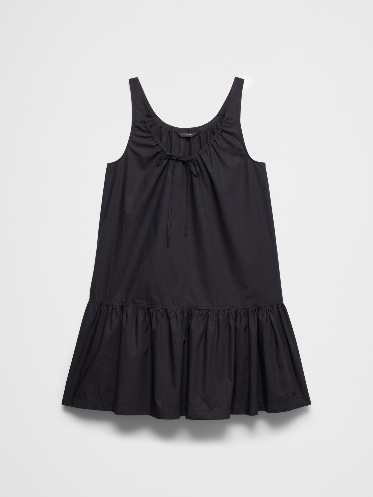 Poplin Tiered Above-Knee Dress | Banana Republic Factory