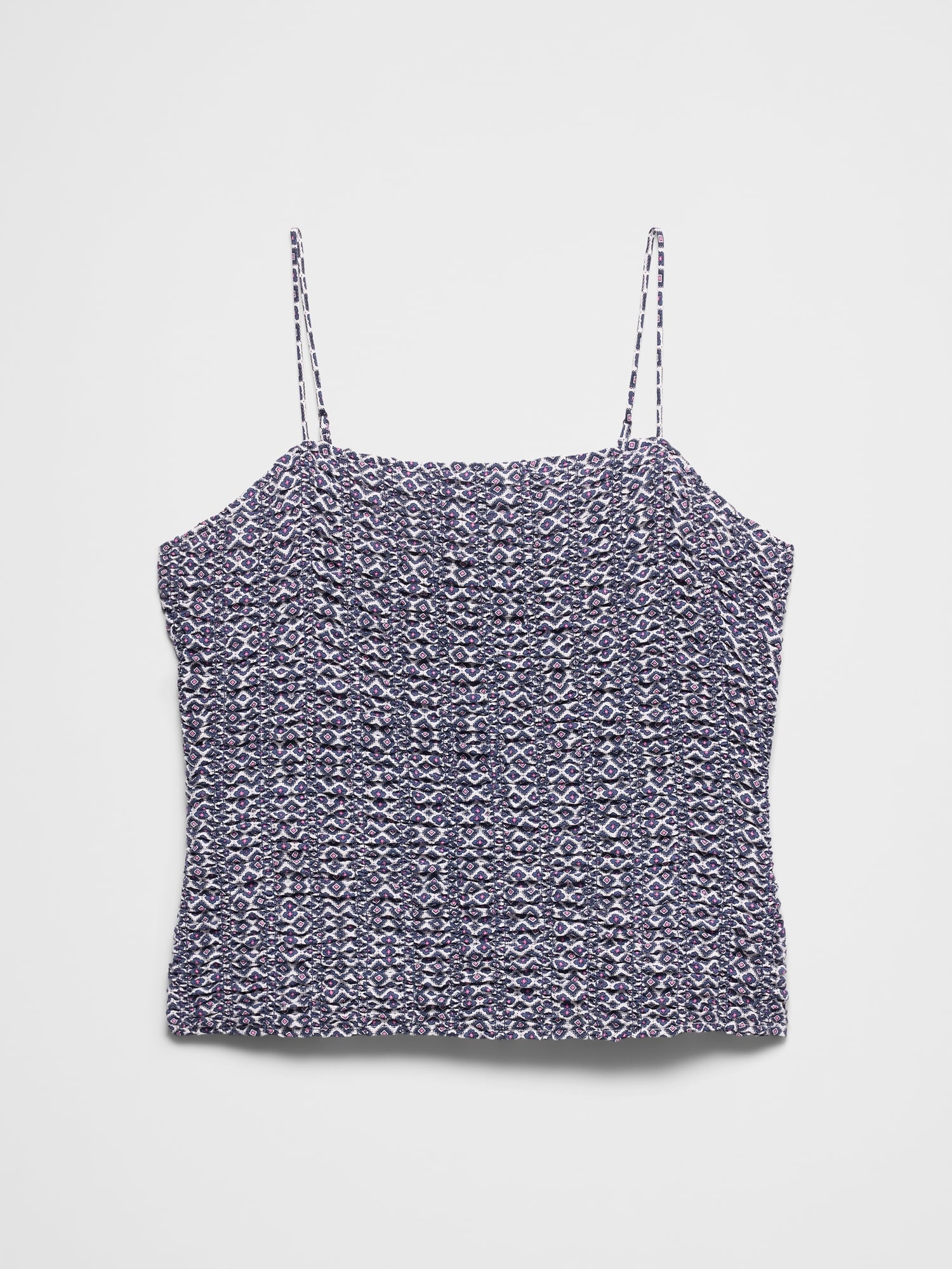 Silky Vertical Smocked Camisole | Banana Republic Factory